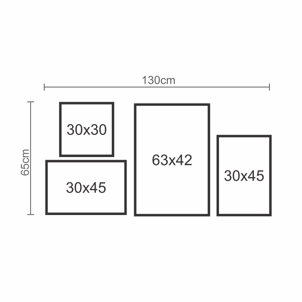 Compre Quadro Decorativo Composição N05 - Decora Online