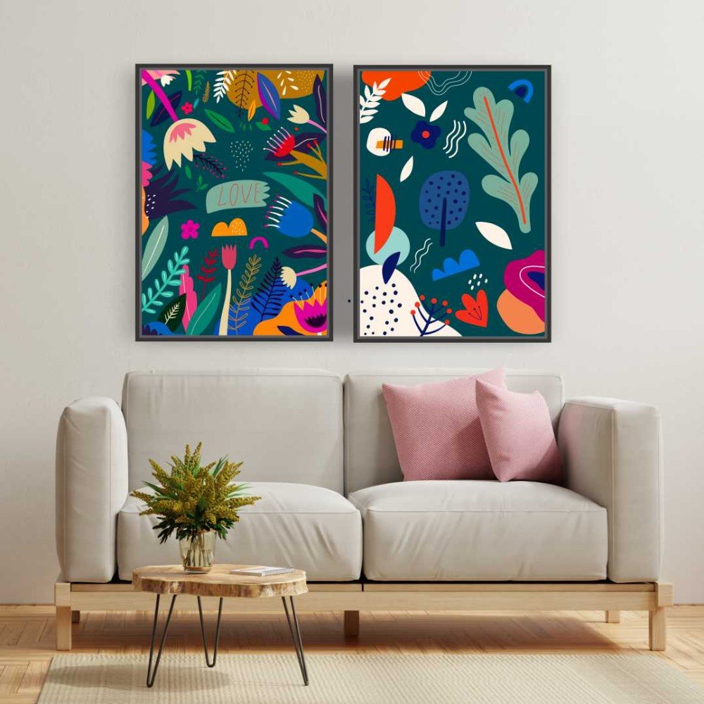 Compre Quadro Decorativo Composição Duplo Verão VR - Decora Online