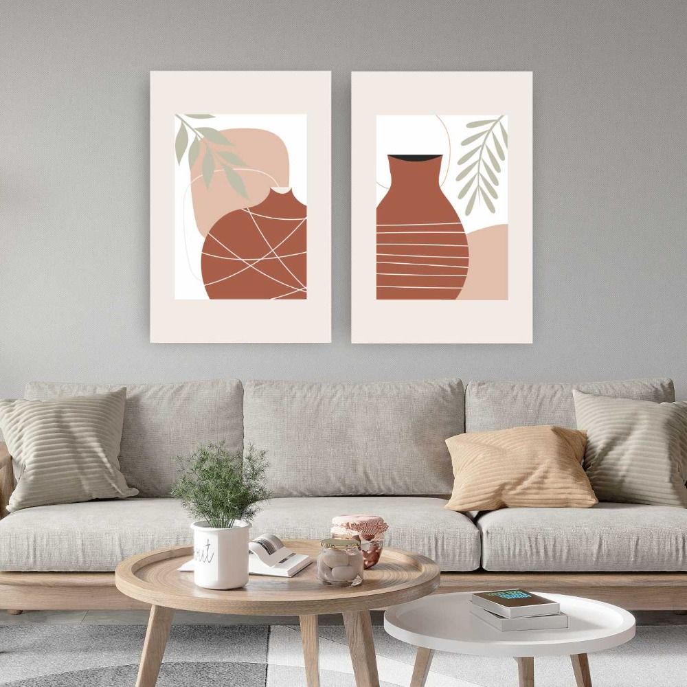 Compre Quadro Decorativo Composição Duplo Coleção Vaso IV - Decora Online